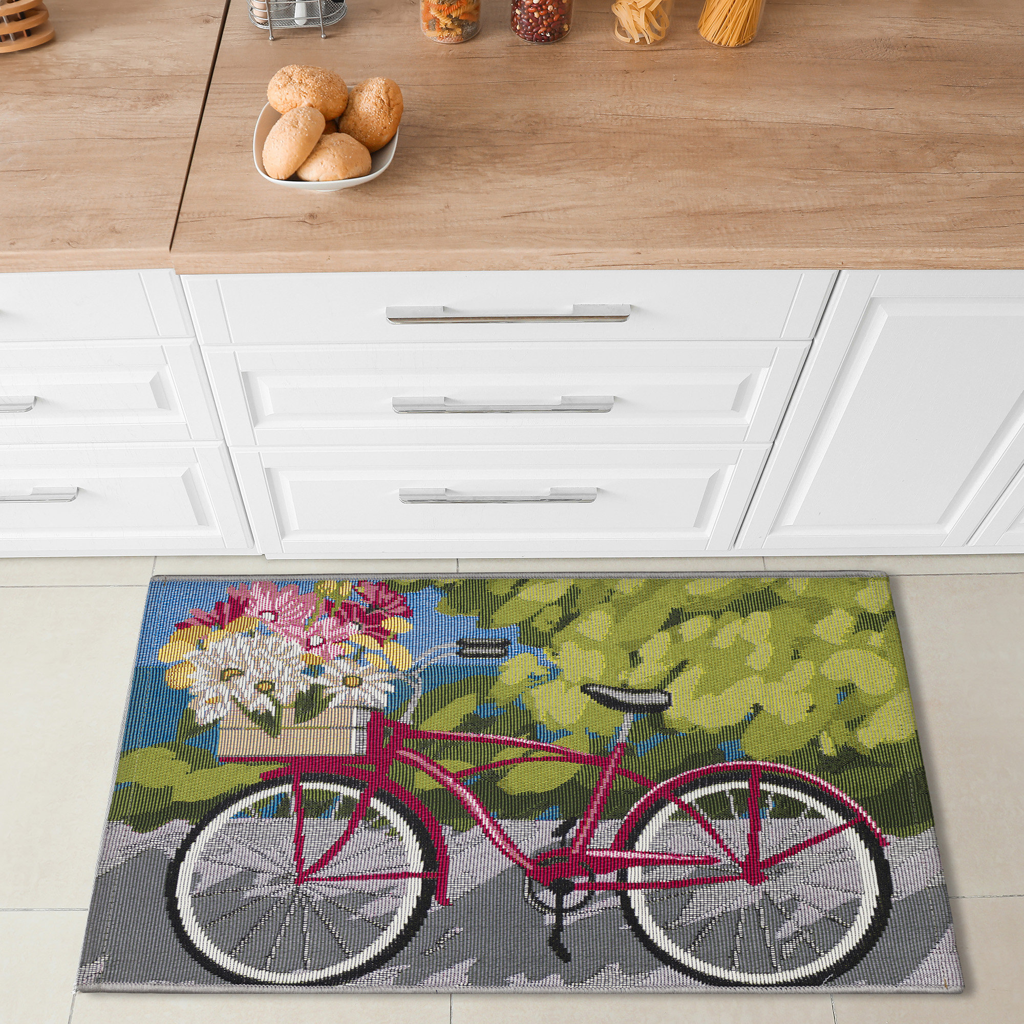 Lark Manor™ Andreane Summer Ride Indoor/Outdoor Kitchen Mat & Reviews ...
