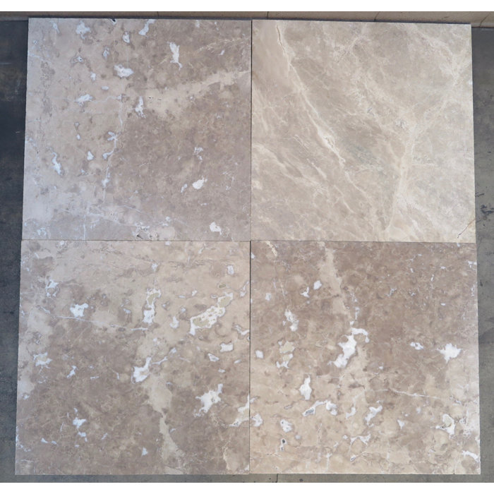 Stone & Tile Shoppe, Inc. Emperador 24'' x 24'' Marble Stone Look Wall ...