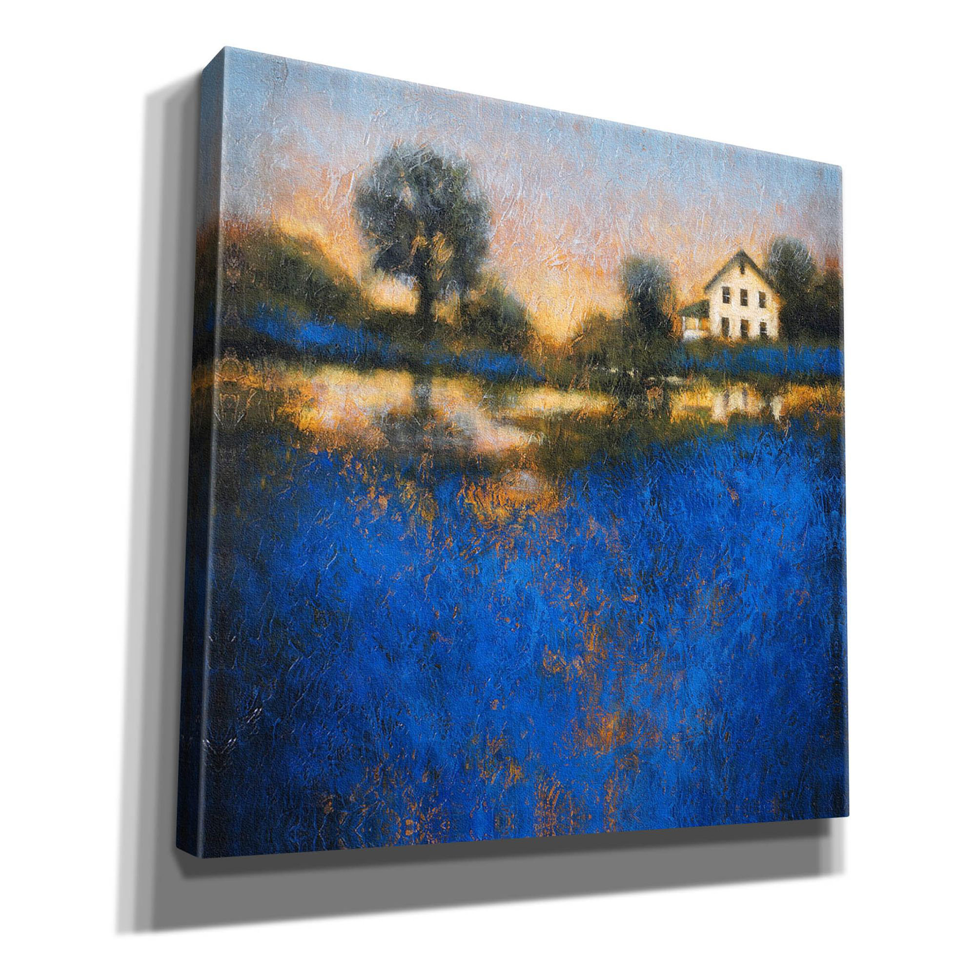 Red Barrel Studio® 'Blue Fields' By Thomas Stotts, Canvas Wall Art, 26 ...