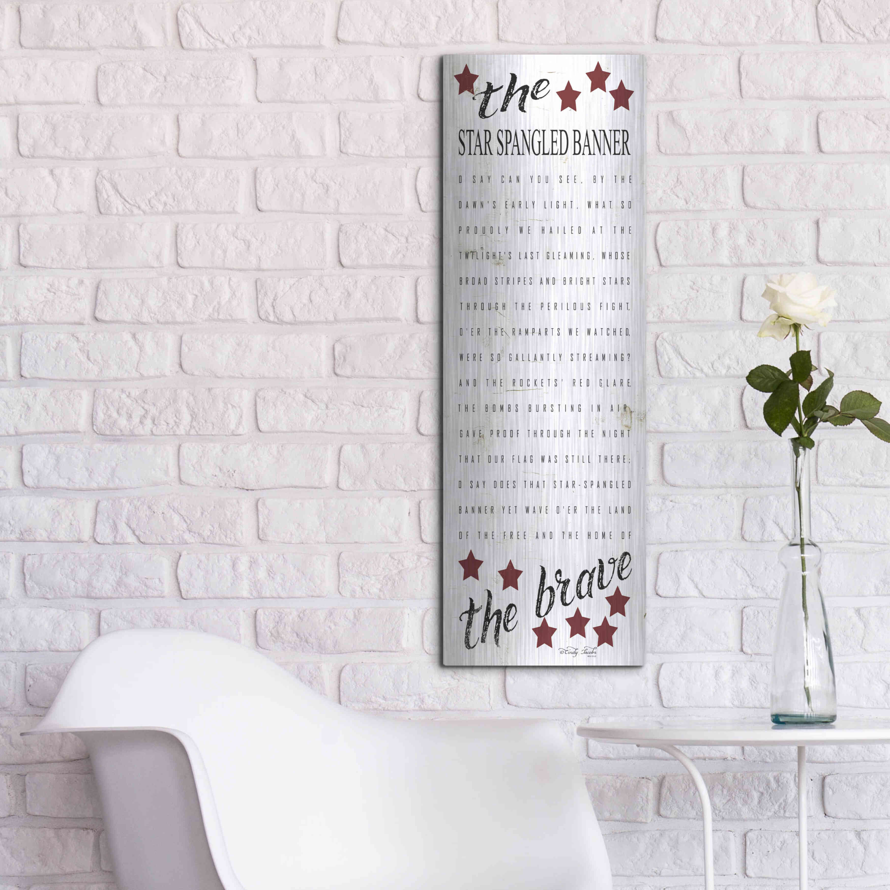 Trinx Alcott Hill® 'The Star Spangled Banner' by Cindy Jacobs, Metal ...