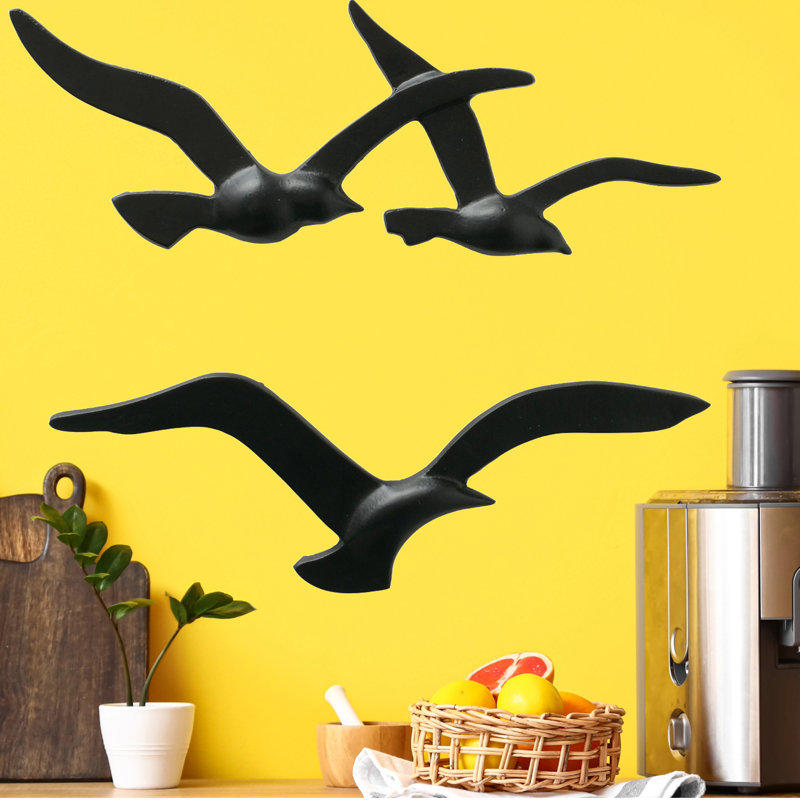 Everly Quinn Flying Birds Wall Décor Set & Reviews | Wayfair