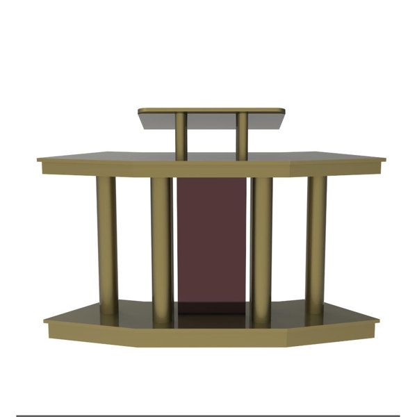 FixtureDisplays Large Church Pulpit, Deluxe Podium Lectern, Debate ...