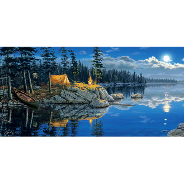 The Finishing Touch In The Moonlight On Paper by Darrell Bush Print ...