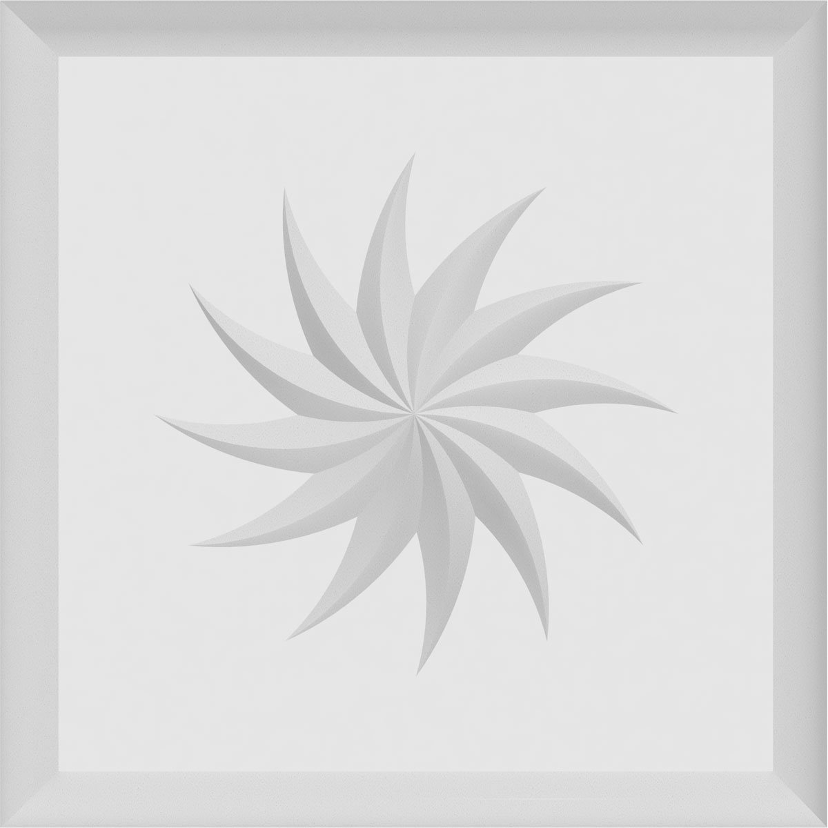 Ekena Millwork Standard Sedgwick Spiral Rosette With Rounded Edge | Wayfair