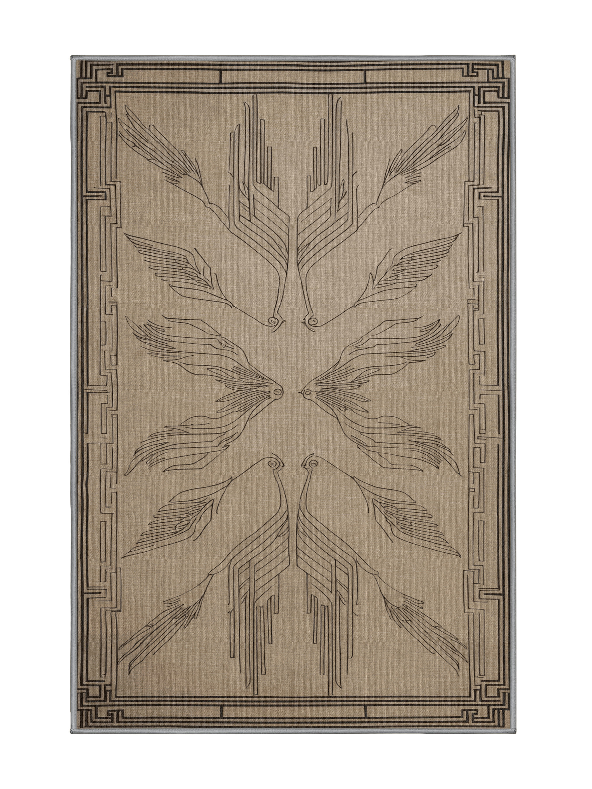 Hokku Designs Machine Washable Art Deco Gray Area Rug | Wayfair