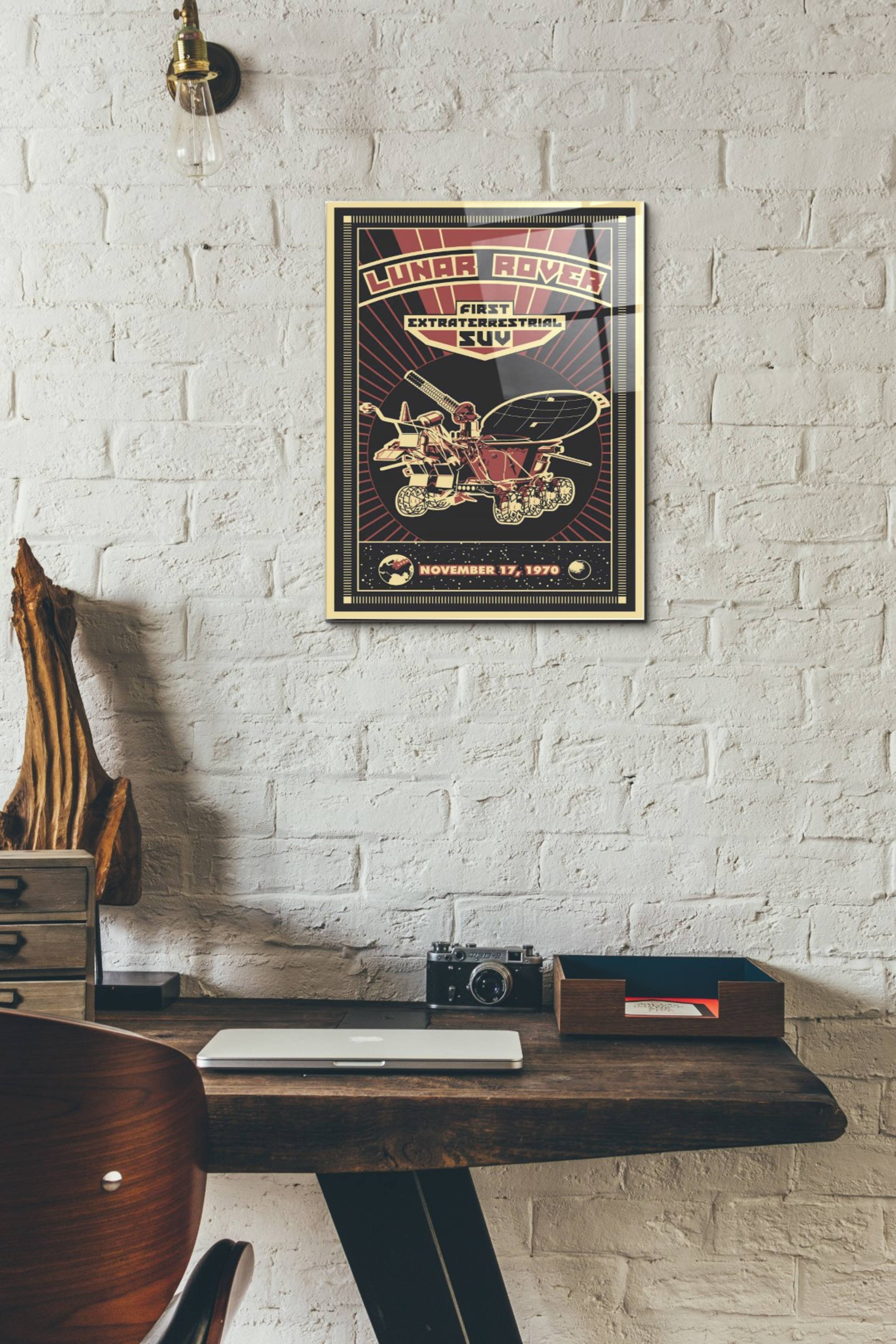 Trinx Lunar Rover' Acrylic Glass Wall Art | Wayfair