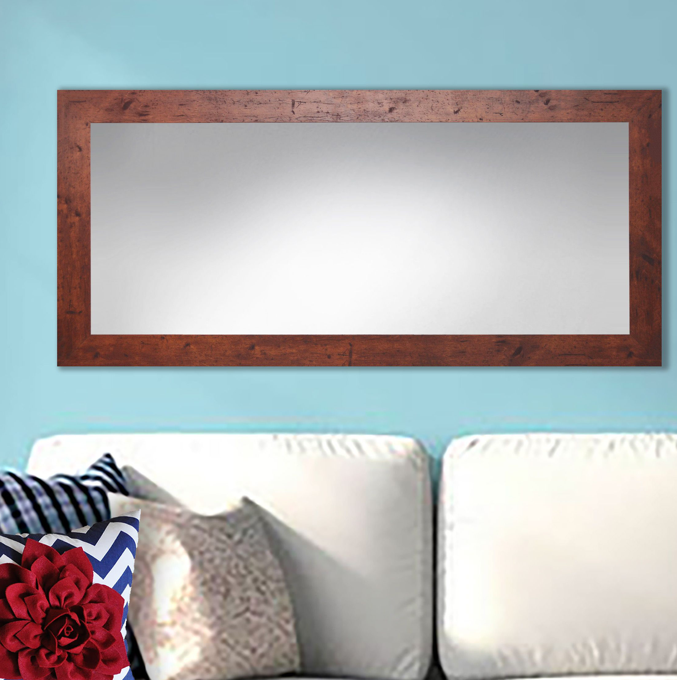 Union Rustic Hinatea Wood Rectangle Wall Mirror | Wayfair