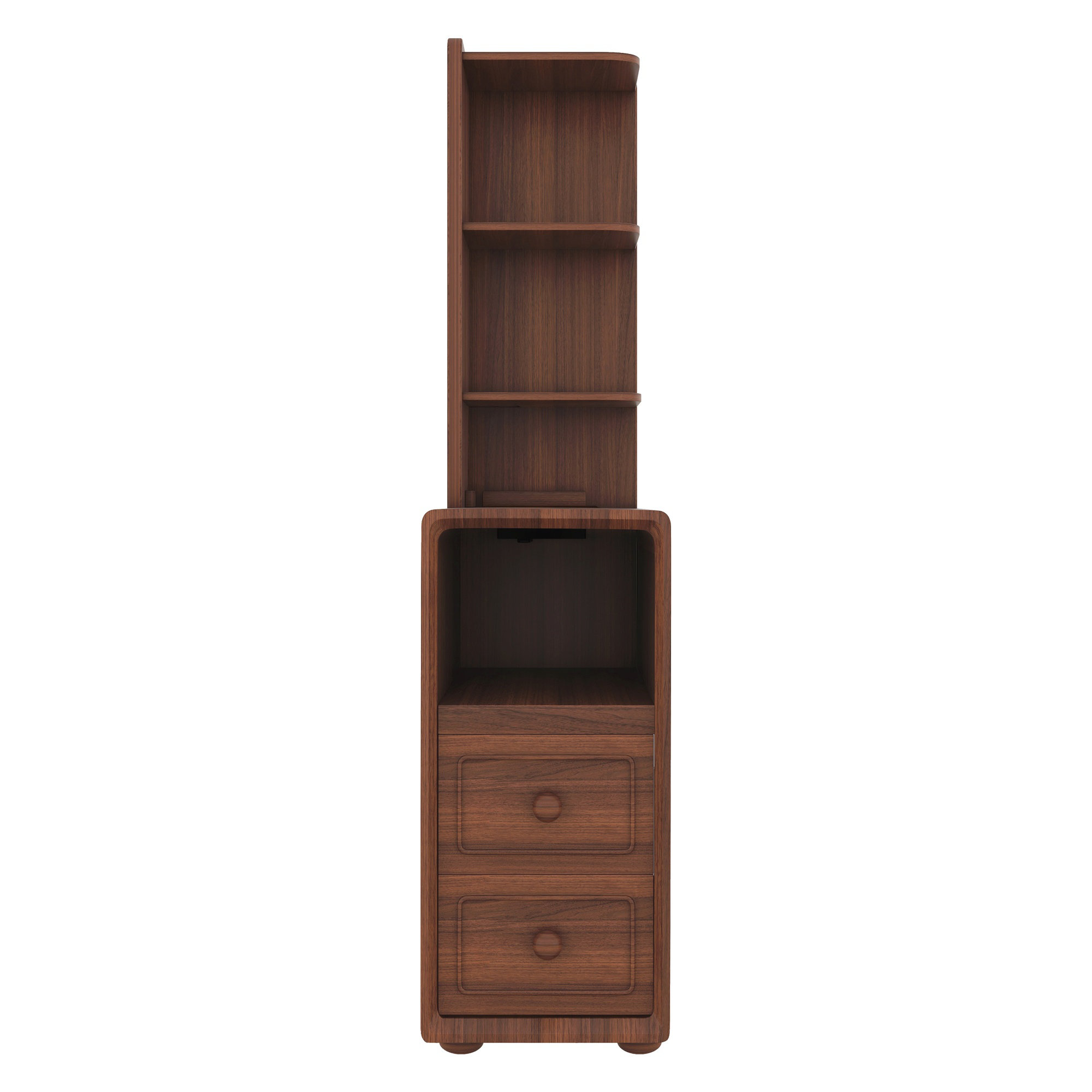 Bloomsbury Market End Table With Drawers, Corner Table With Open ...