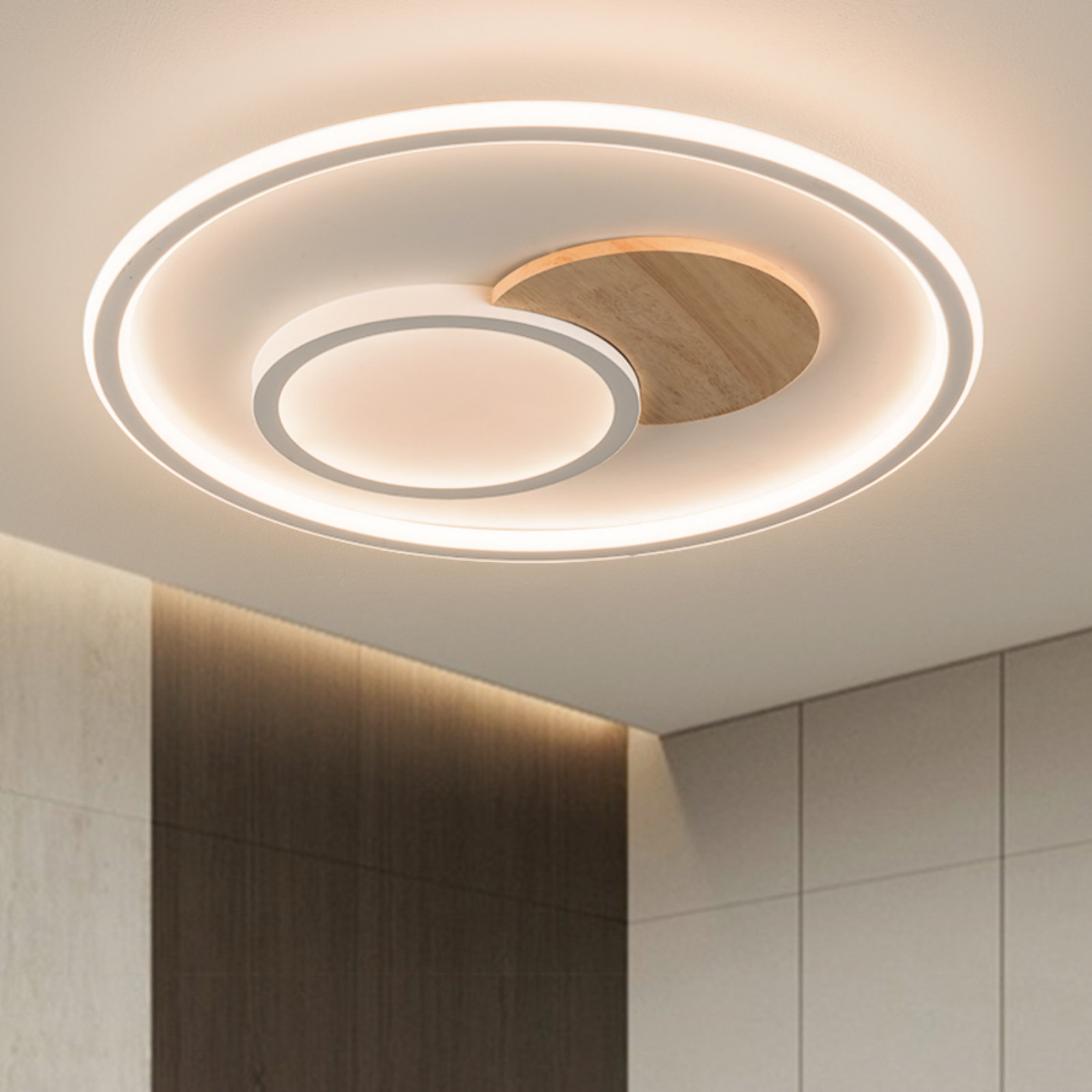 FRONG 20in Dimmable Circular LED Flush Mount | Wayfair