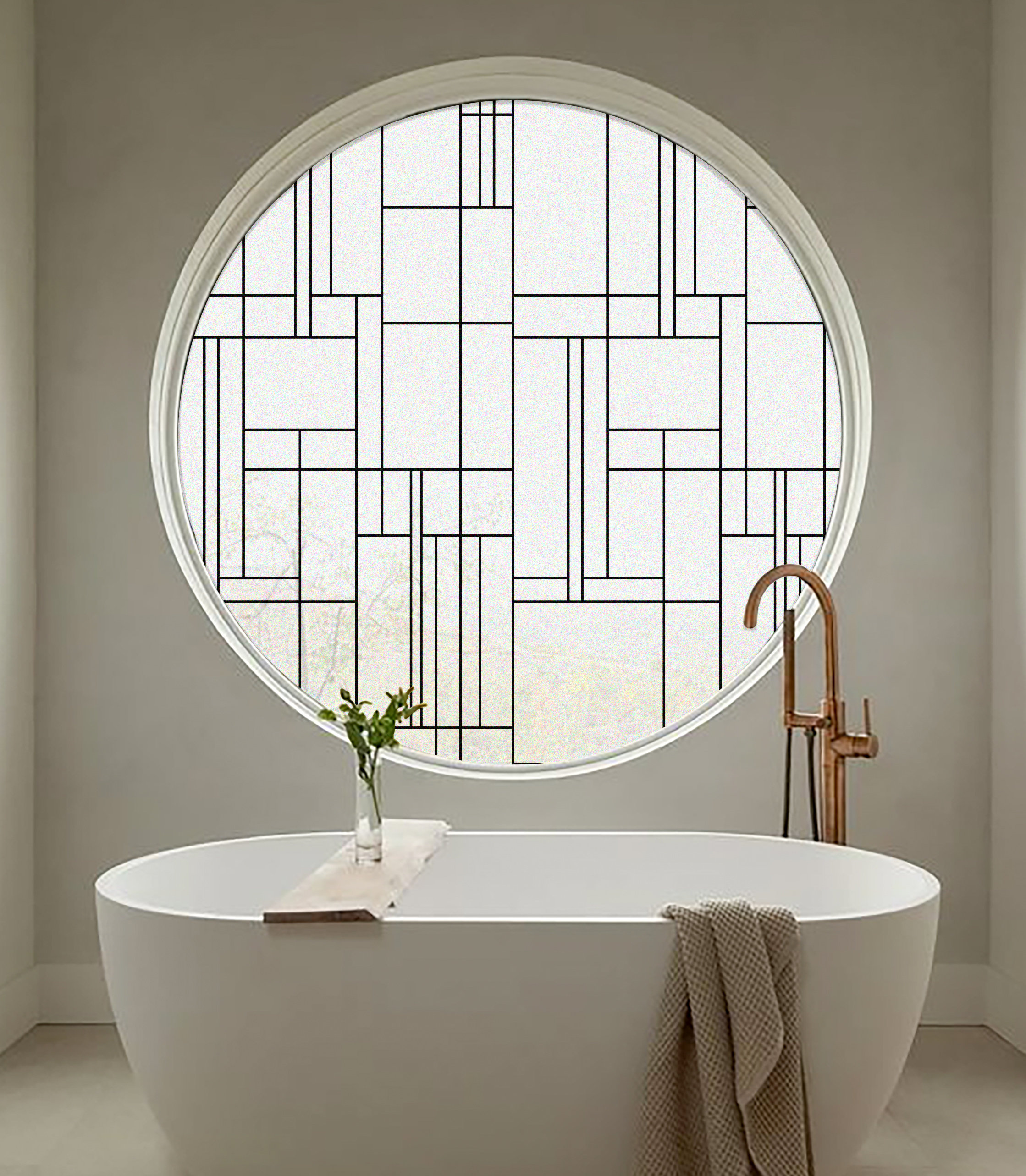 Wrought Studio™ Abstract Geometry Static Cling Window Decal & Reviews ...