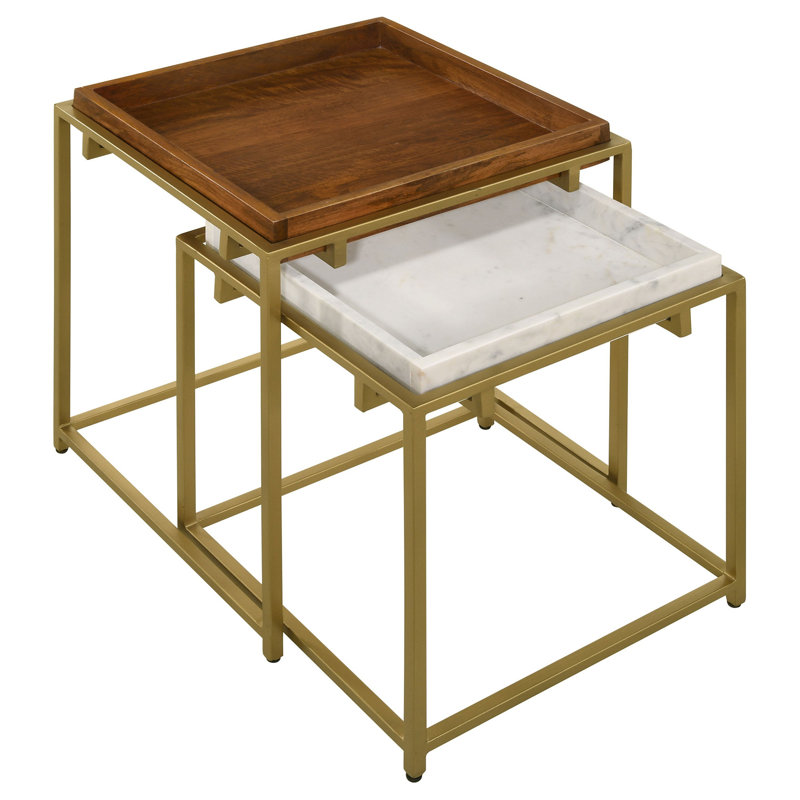 Everly Quinn Daquesha 2-Piece Nesting Table & Reviews | Wayfair