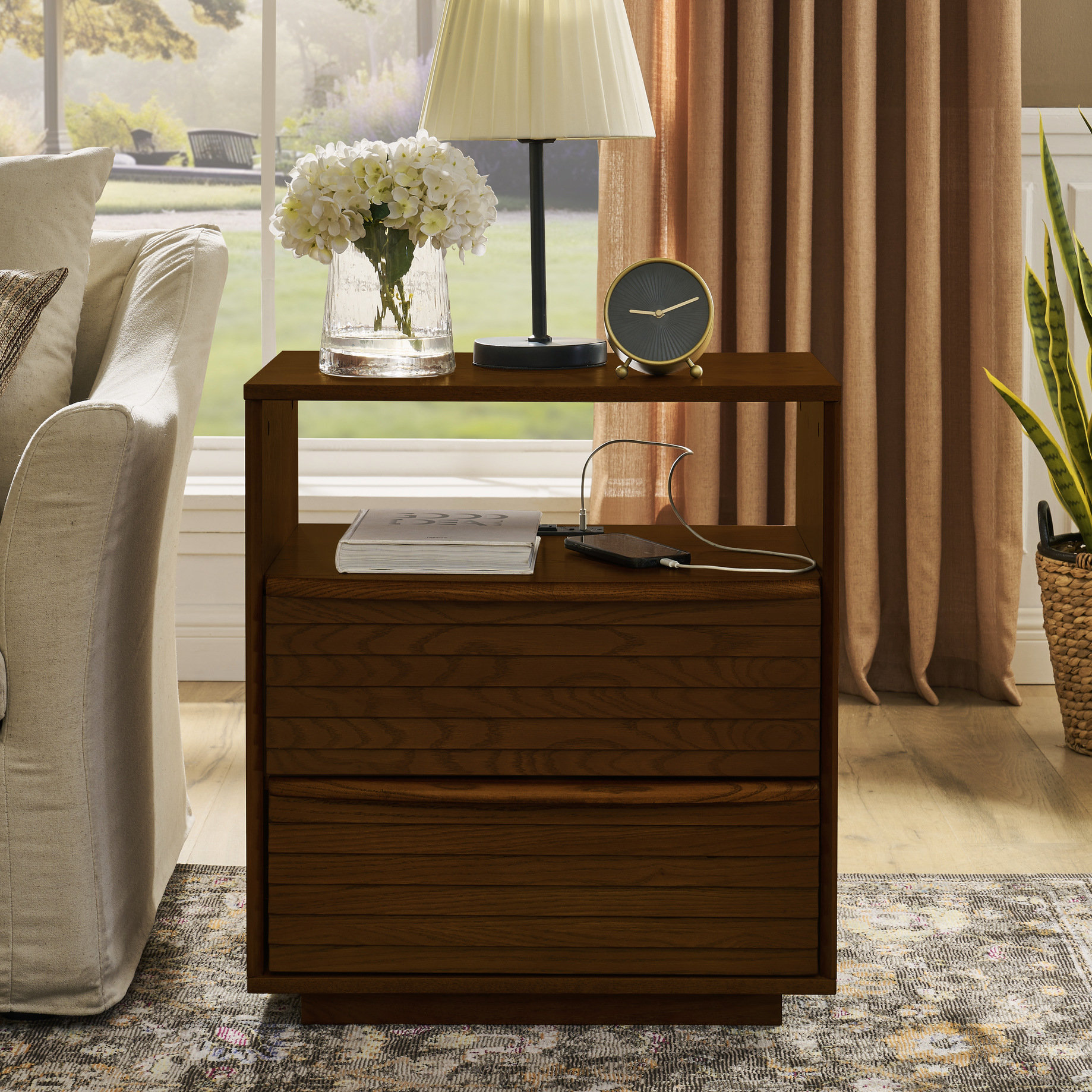 Ebern Designs End Table With Elegant Appearance Design, Charging ...