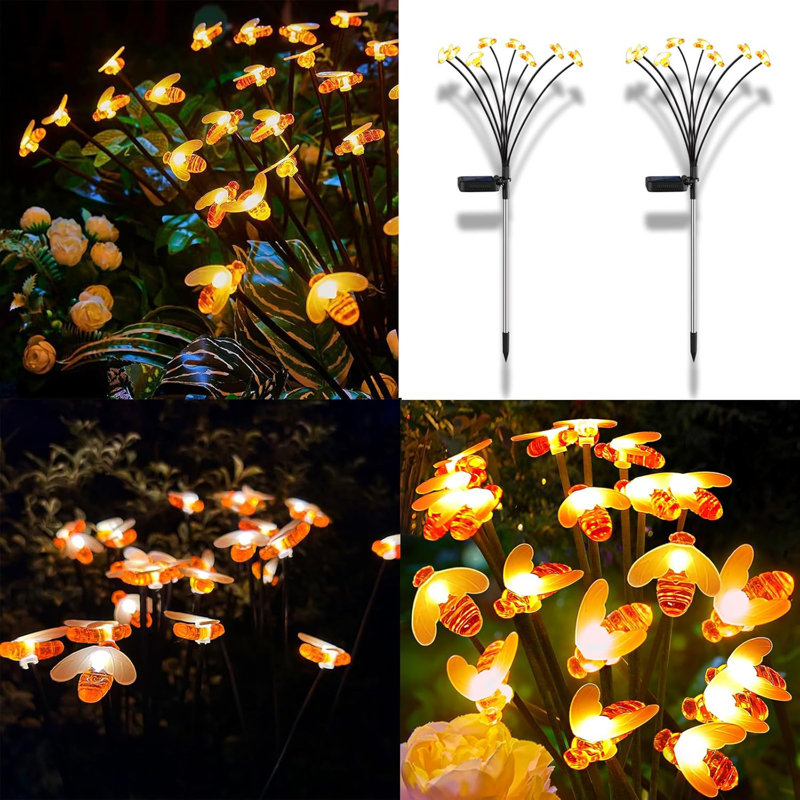 SORMIA Solar Outdoor Bee Firefly Lights | Wayfair