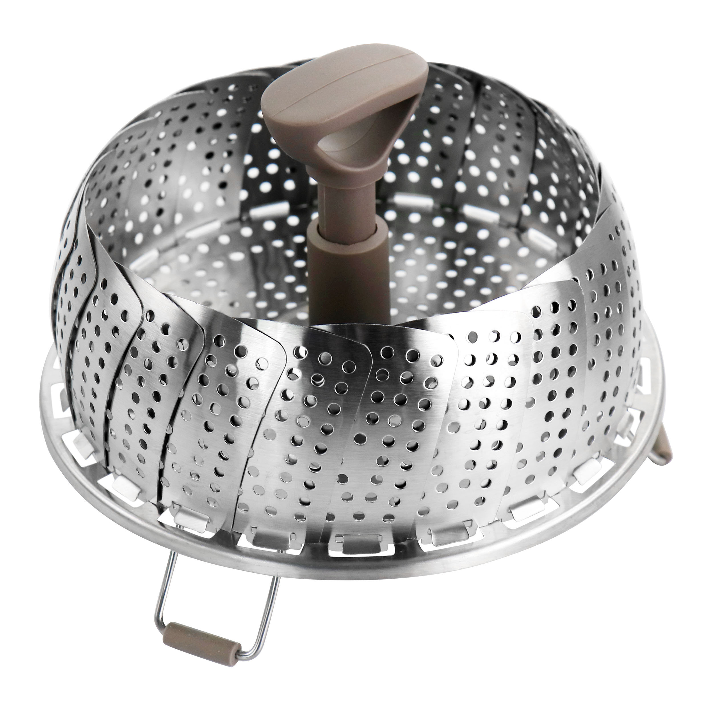 Martha Stewart Stainless Steel Folding Steamer Insert With Handle In ...