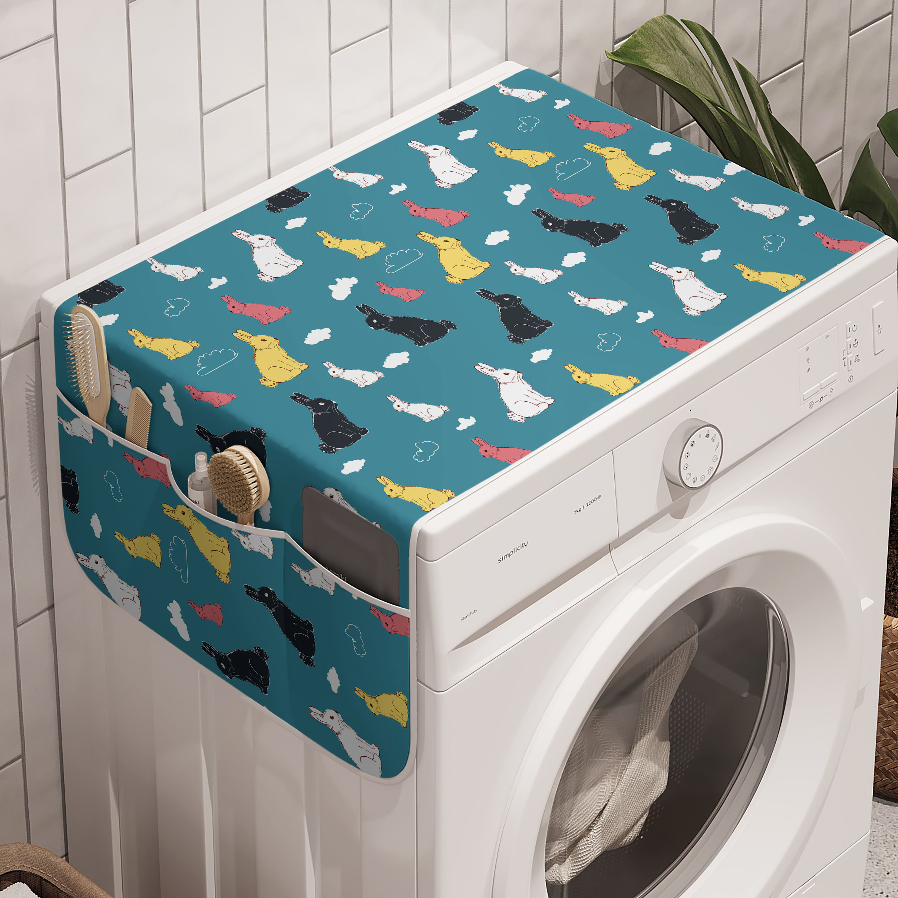 East Urban Home Rabbit Washing Machine Organizer Pack of 2 47" x 18.5 ...