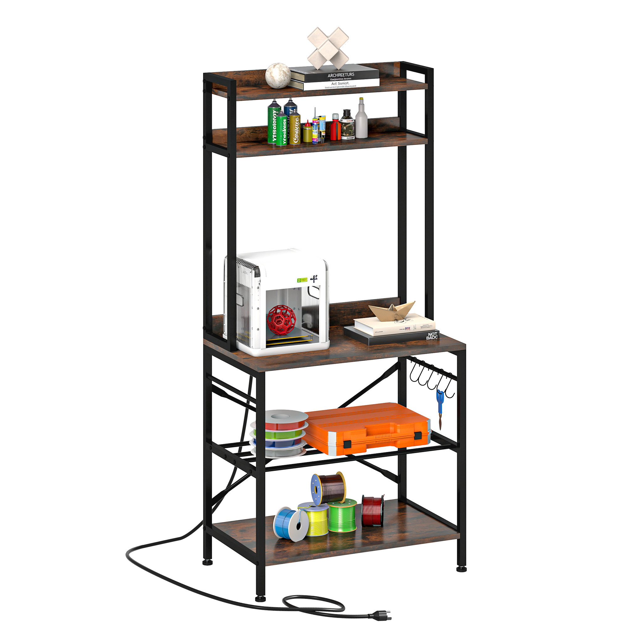 Wrought Studio™ 3D Printer Stand With Storage | Wayfair