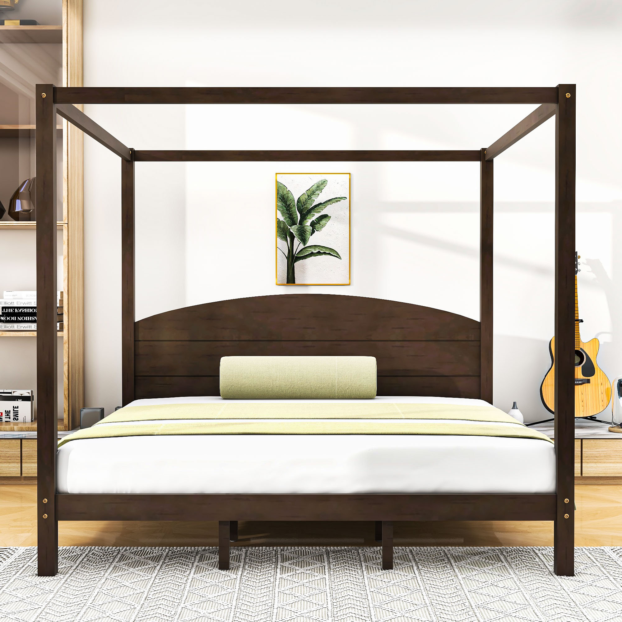 Latitude Run® Shrewsbury King Canopy Bed | Wayfair
