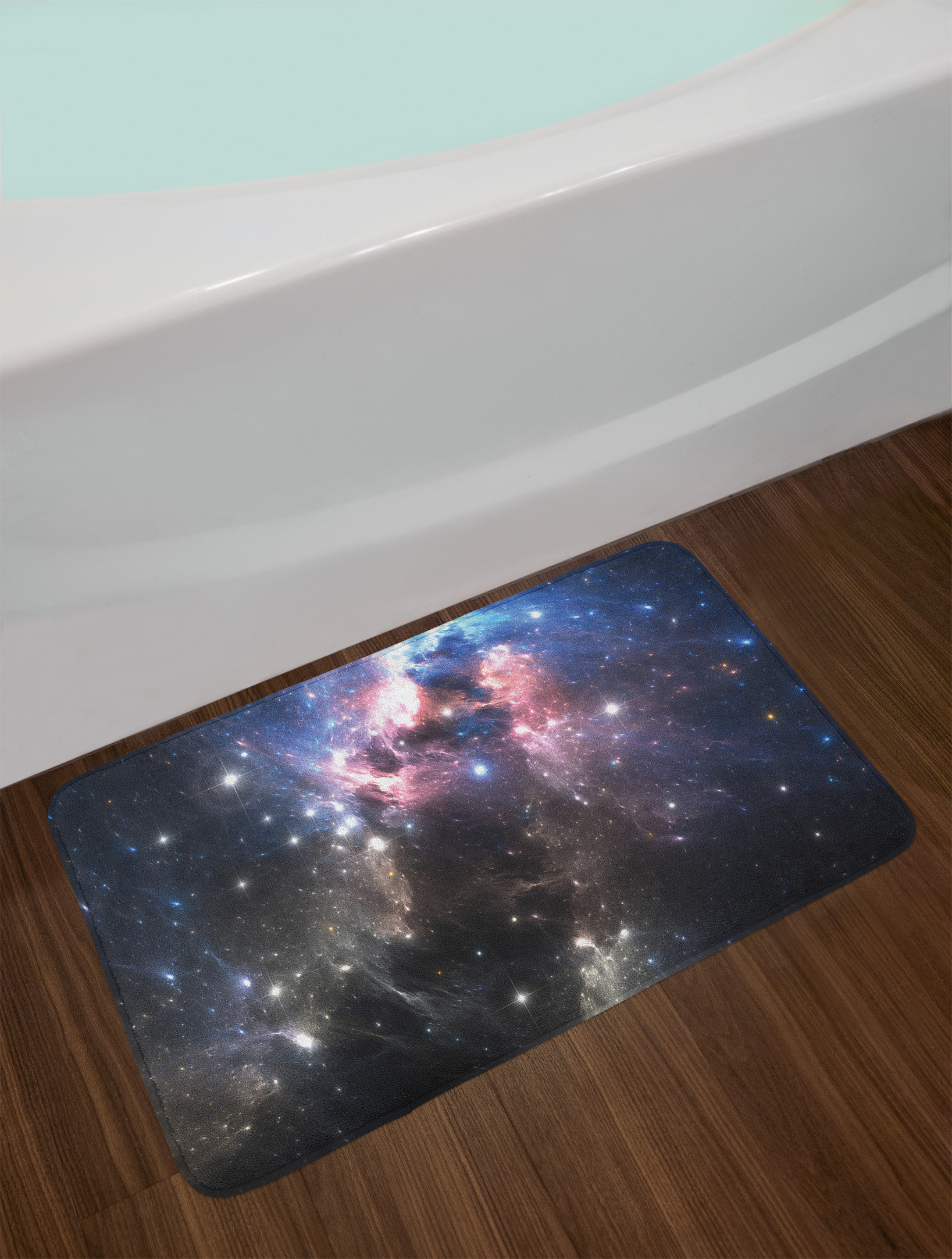 East Urban Home Constellation Giant Nebula Bath Rug | Wayfair