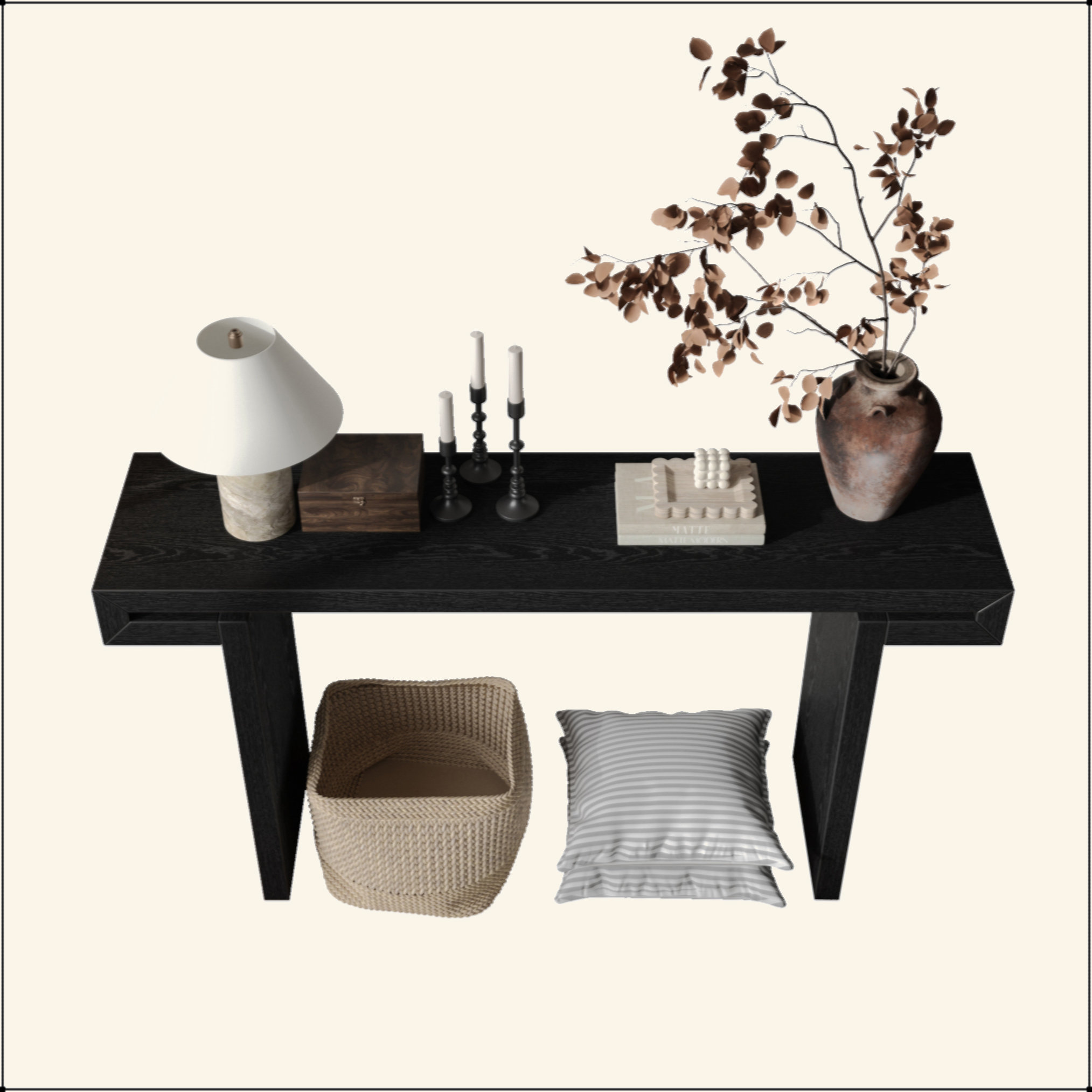 Ophelia & Co. 60Inches Rustic Farmhouse Console Table , Distressed Wood ...