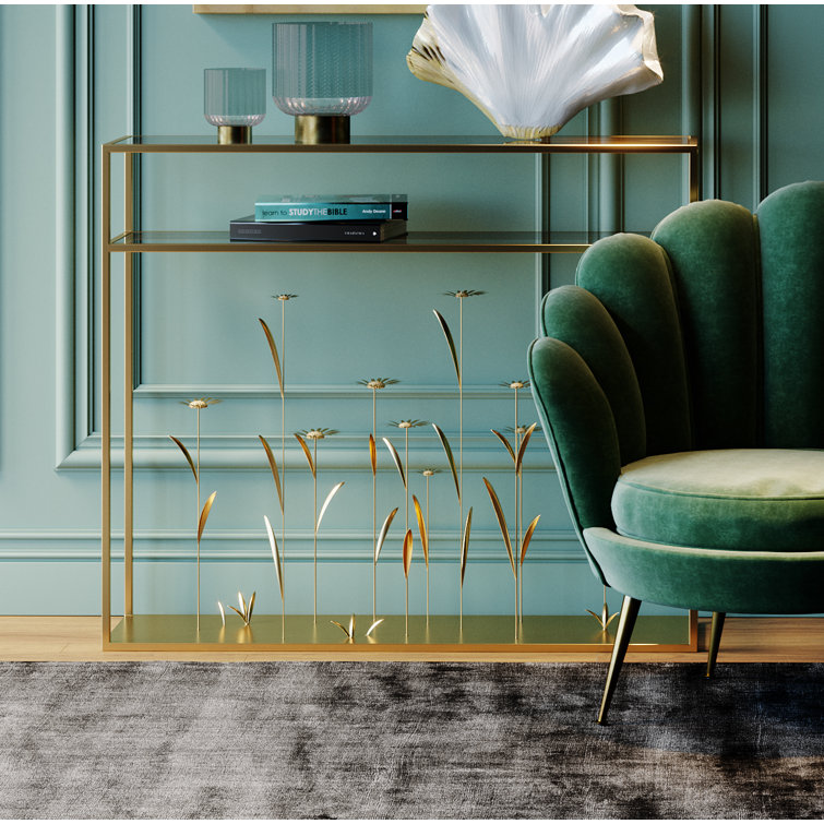 KARE Design Console Flower Meadow Gold 100 | Wayfair.co.uk