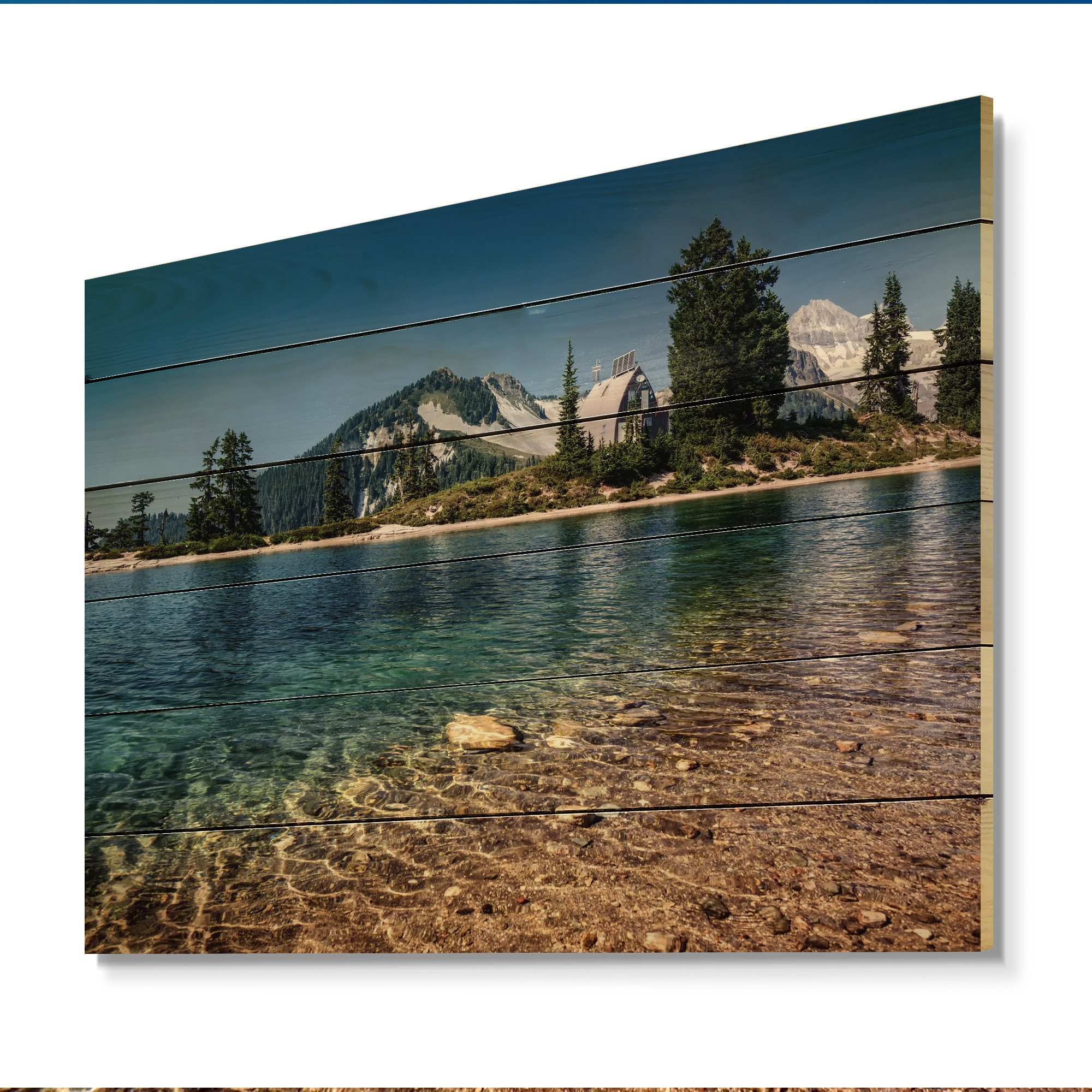 Millwood Pines Nature Landscape Mountains River II - Lake House Wood ...
