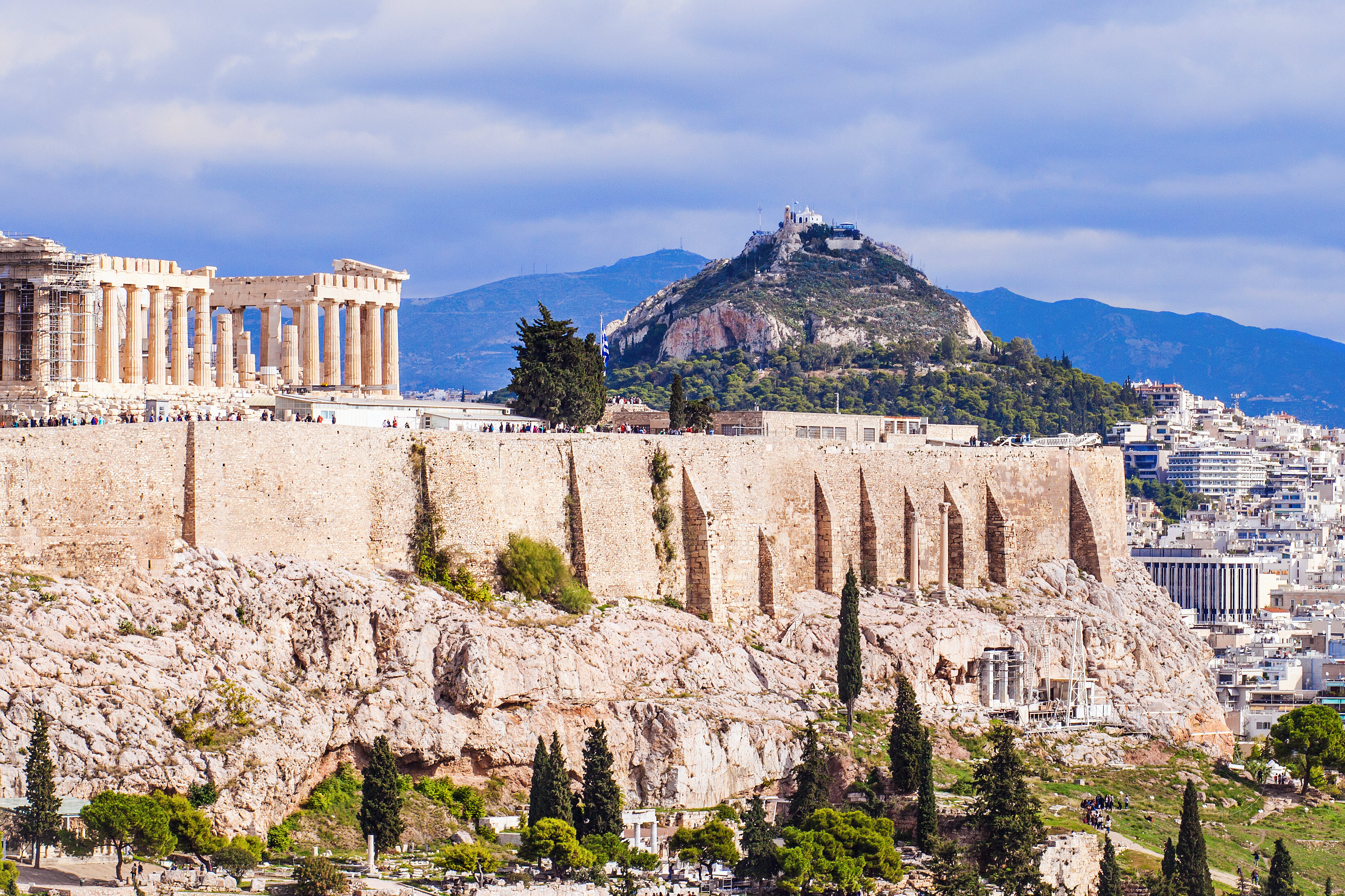 Hokku Designs Acropolis, Athens, Greece - Wrapped Canvas Photograph ...