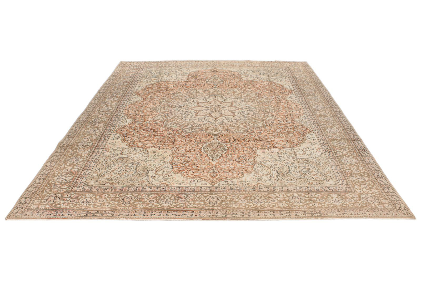 Home and Rugs 8x11 Rust and Brown Turkish Traditional Rug | Wayfair