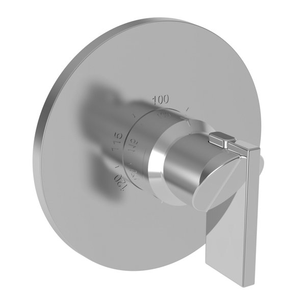 Newport Brass Priya 3/4" Round Thermostatic Trim Plate With Handle ...