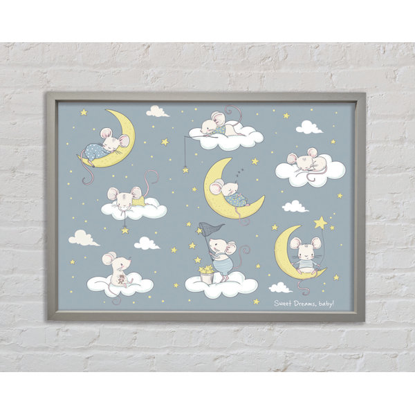 Bright Star Three Moon Mice - Single Picture Frame Art Prints on Canvas ...