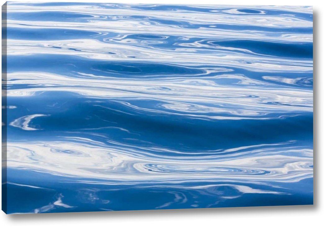 Highland Dunes 'Alaska Water Abstract' Graphic Art Print on Wrapped ...