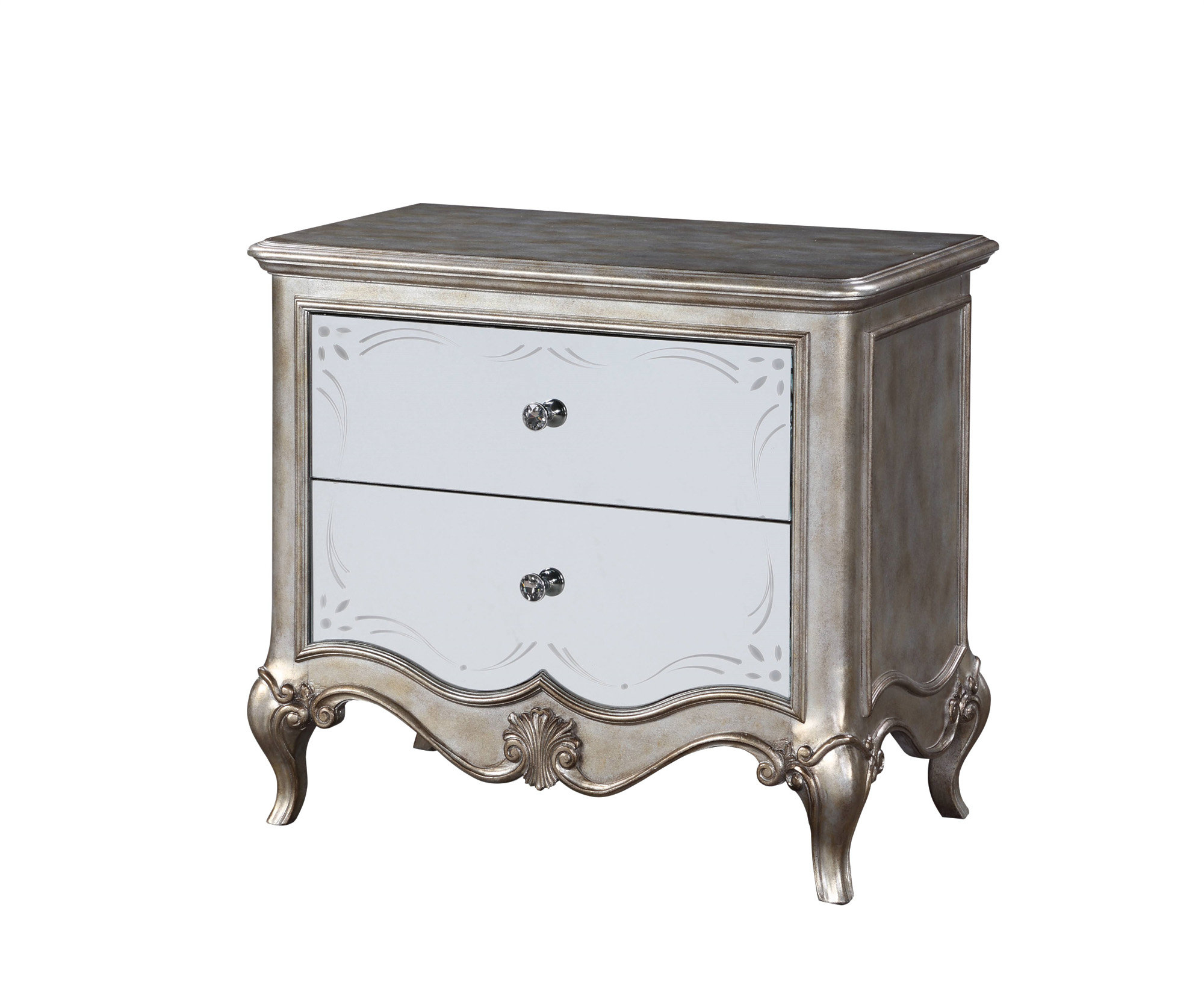 Rosdorf Park Hefley 2-Drawer Nightstand, Single Bedroom Night Stand ...