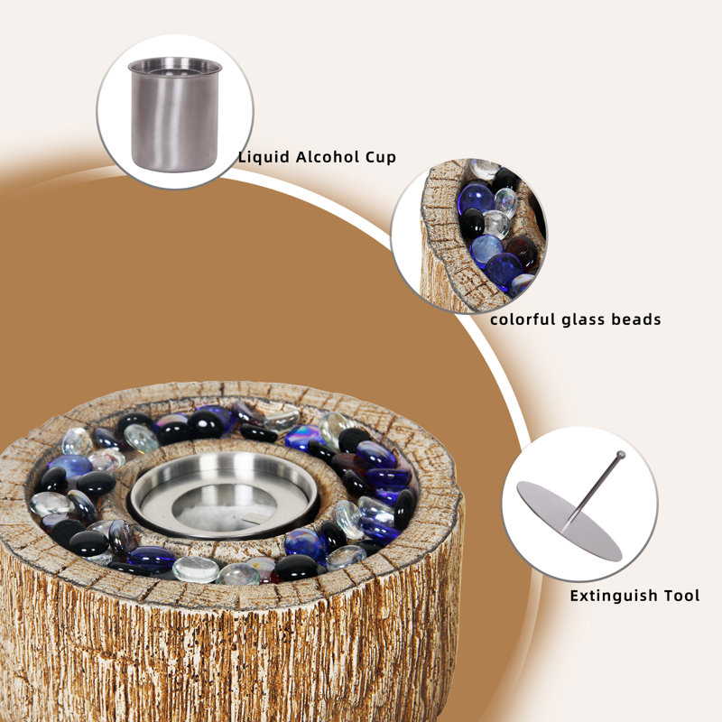 Afterglow Round TerraFab Tabletop Fire Bowl | Wayfair