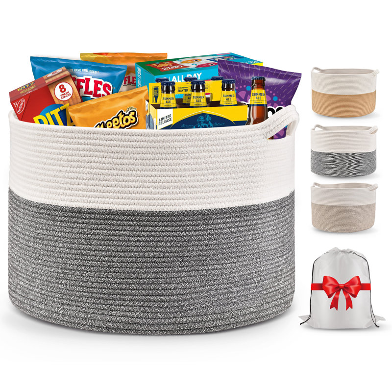 Latitude Run® Cotton Rope Basket, Storage Baskets & Reviews | Wayfair