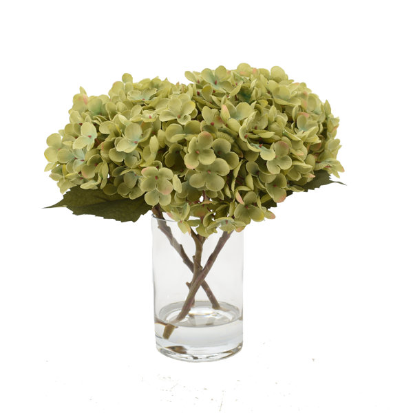 Creative Displays, Inc. Hydrangea Floral Arrangement in Glass Vase ...