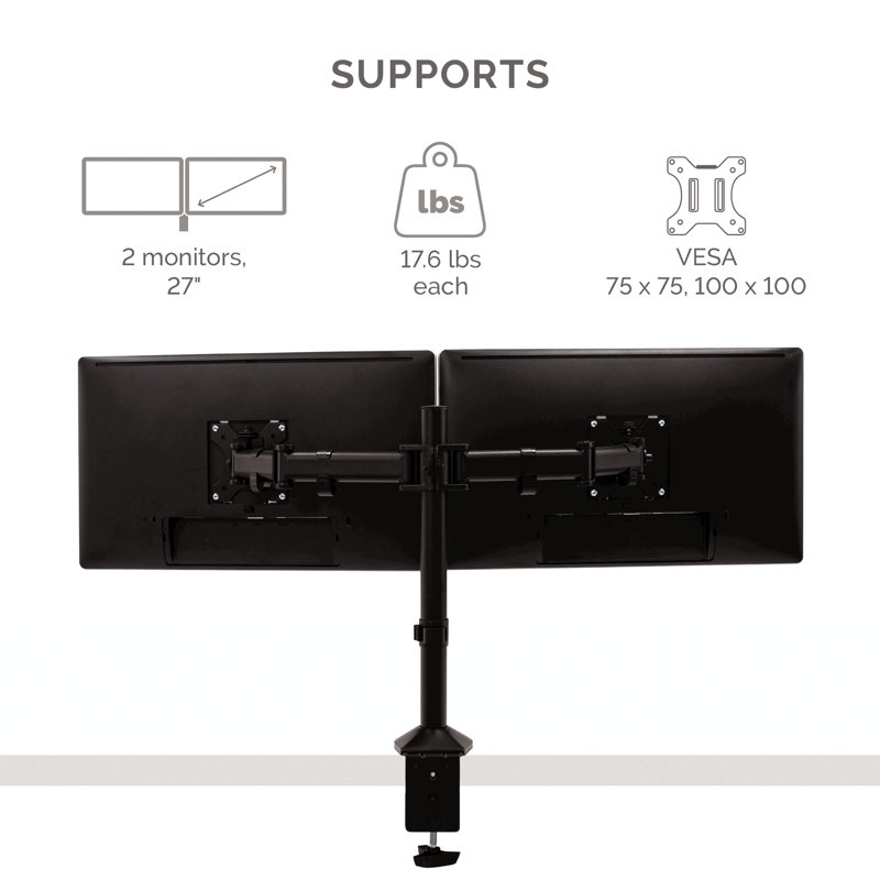Fellowes Reflex Series Dual Monitor Mount Stand & Reviews | Wayfair