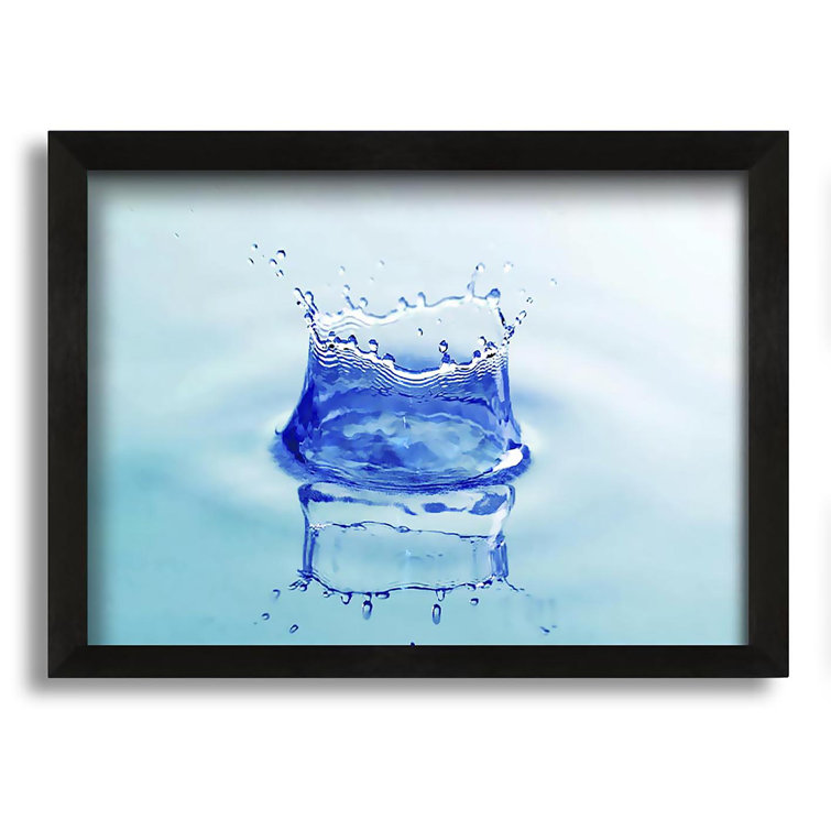 Ebern Designs Water Splash Reflection - Print on Canvas | Wayfair.co.uk