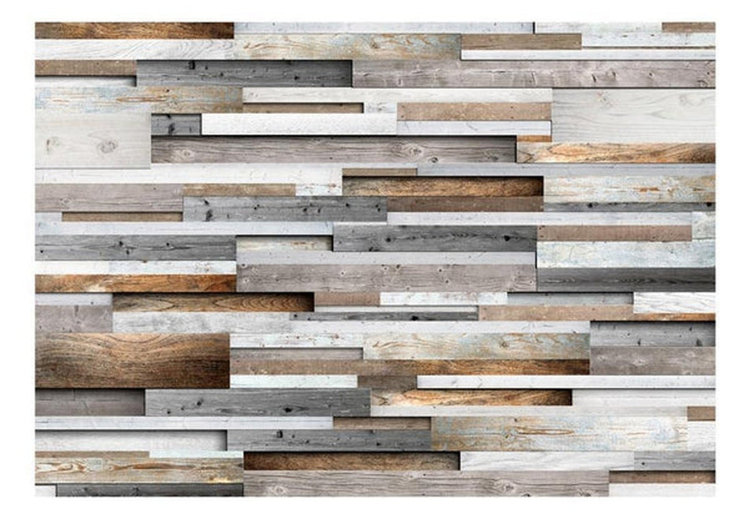 17 Stories Horizontal Wooden Planks - Non-Pasted Wall Mural | Wayfair