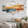 Design Art Prairie Bliss - Abstract Collages Metal Wall Decor Set | Wayfair