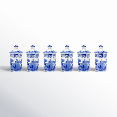 Spode Blue Italian Spice Jars & Reviews | Birch Lane