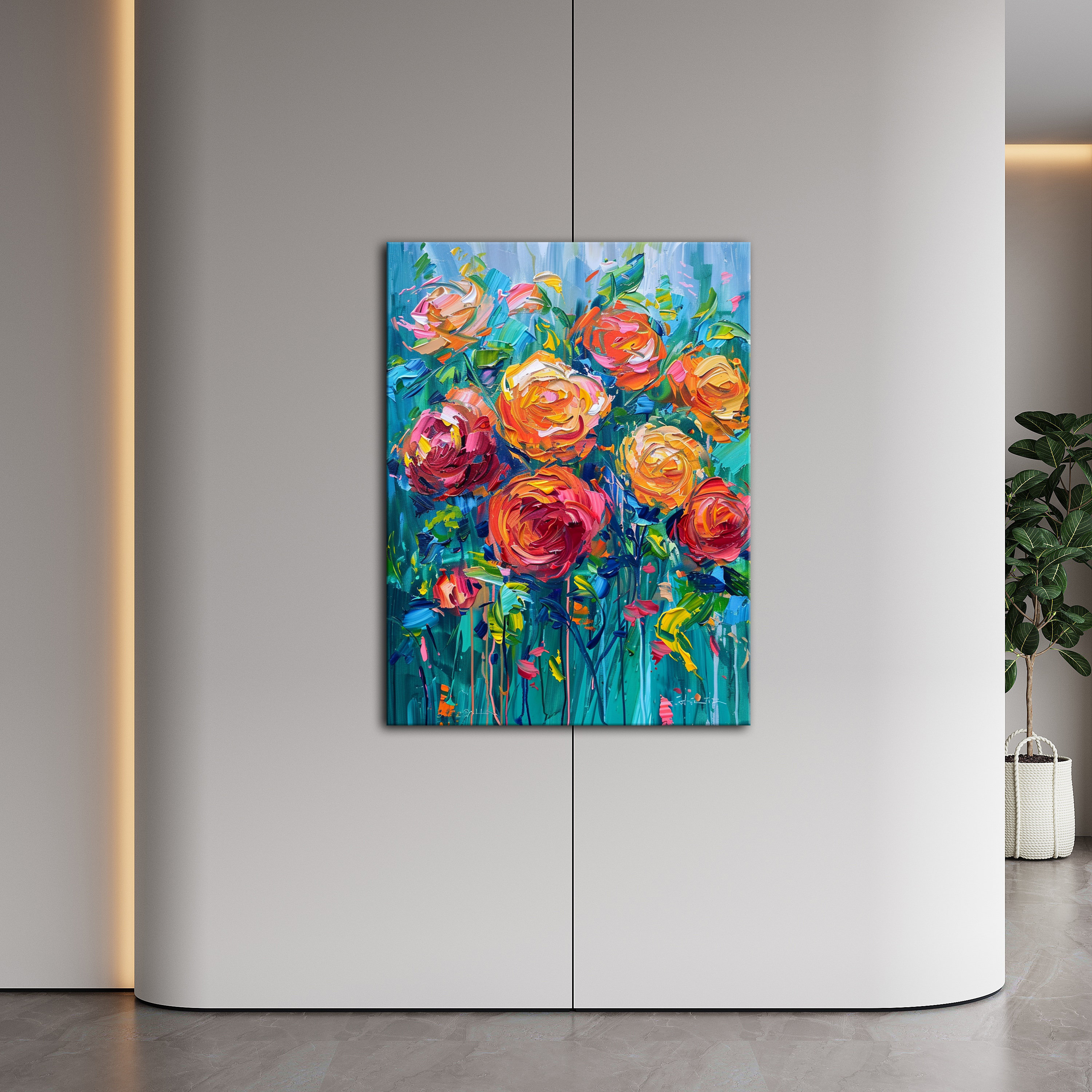 Winston Porter Blooming Melody: Colorful Rhythmic Rose Bush by Genie's ...