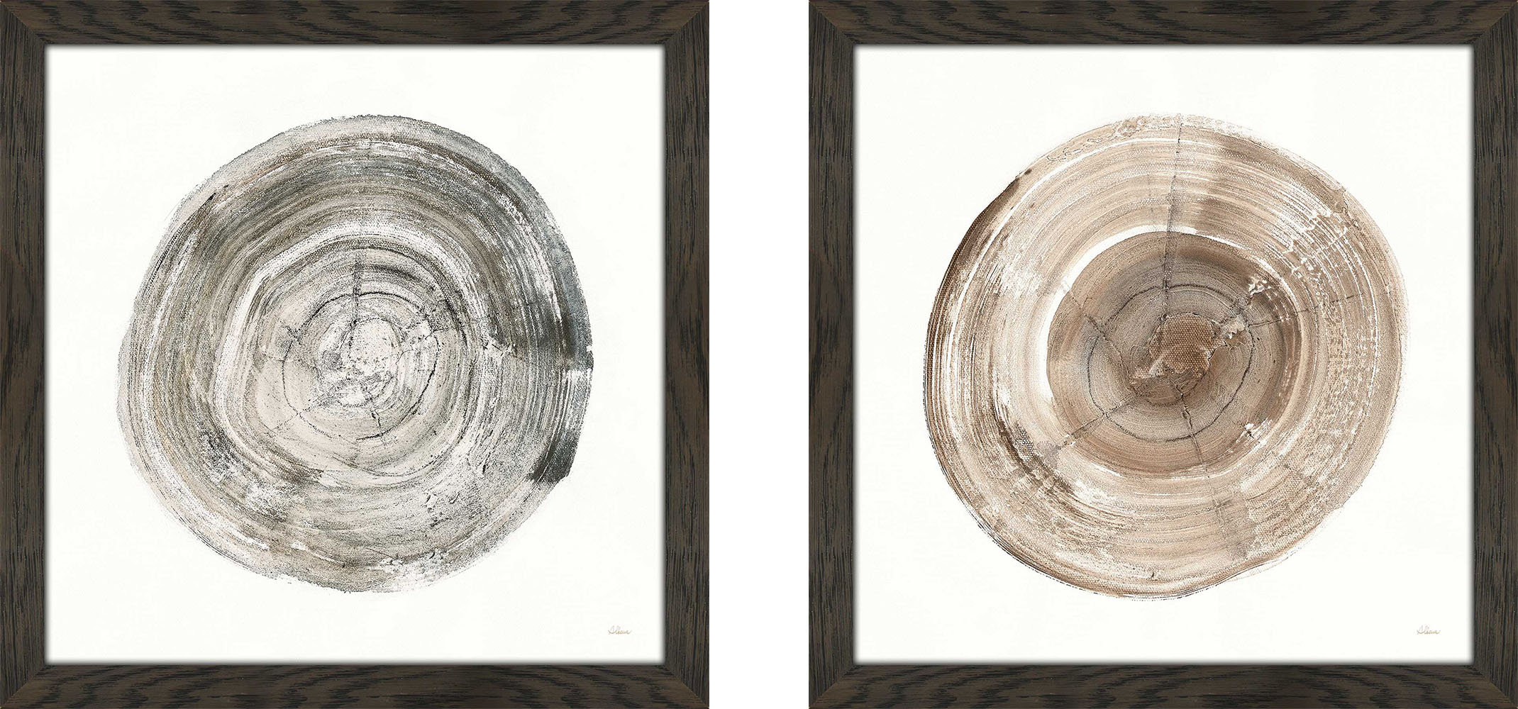 Union Rustic 'Counting the Years II' 2 Piece Framed Watercolor Painting ...