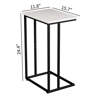 Ivy Bronx C Side Table,C Couch Laptop Table With Metal Frames, Small ...