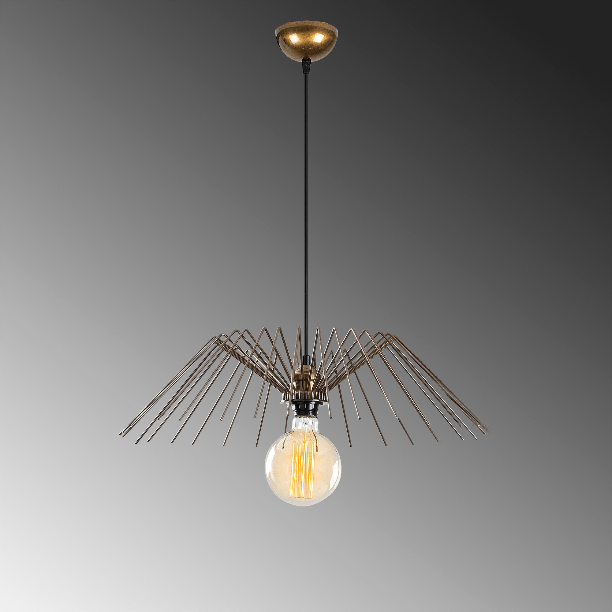 East Urban Home Devizes 1 - Light Unique / Statement Bulb Pendant | Wayfair