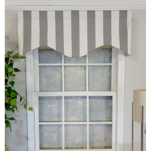 East Urban Home Cabana Stripe Cornice Valance | Wayfair