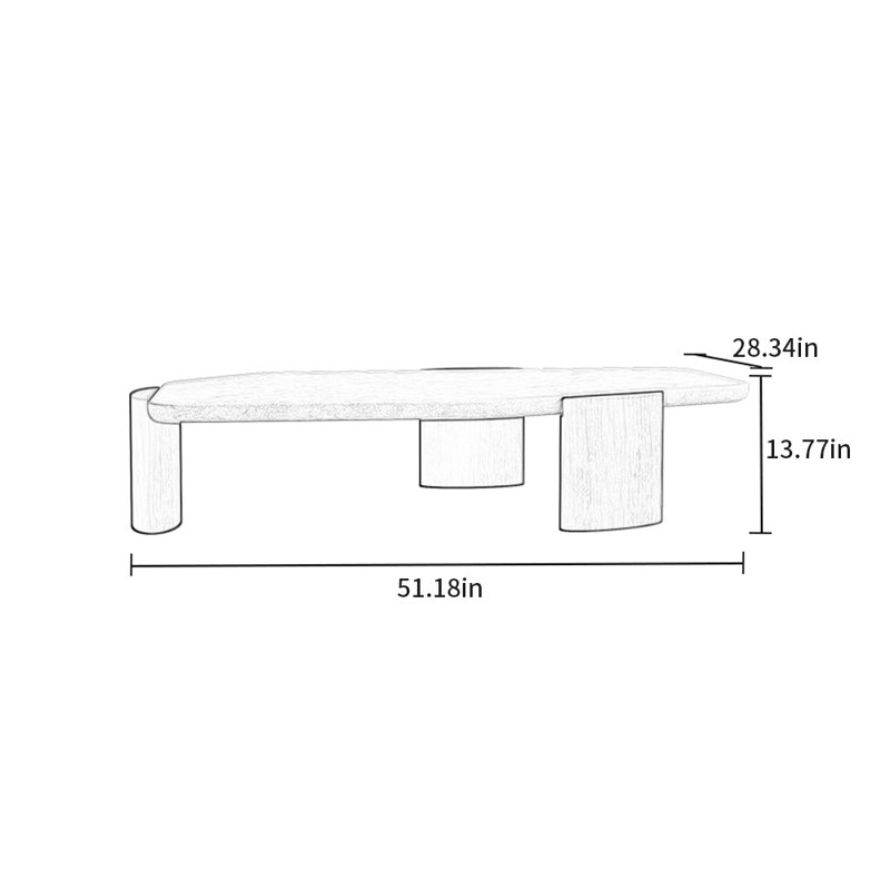 Trentastic Trails Natural lime stone cave stone coffee table | Wayfair