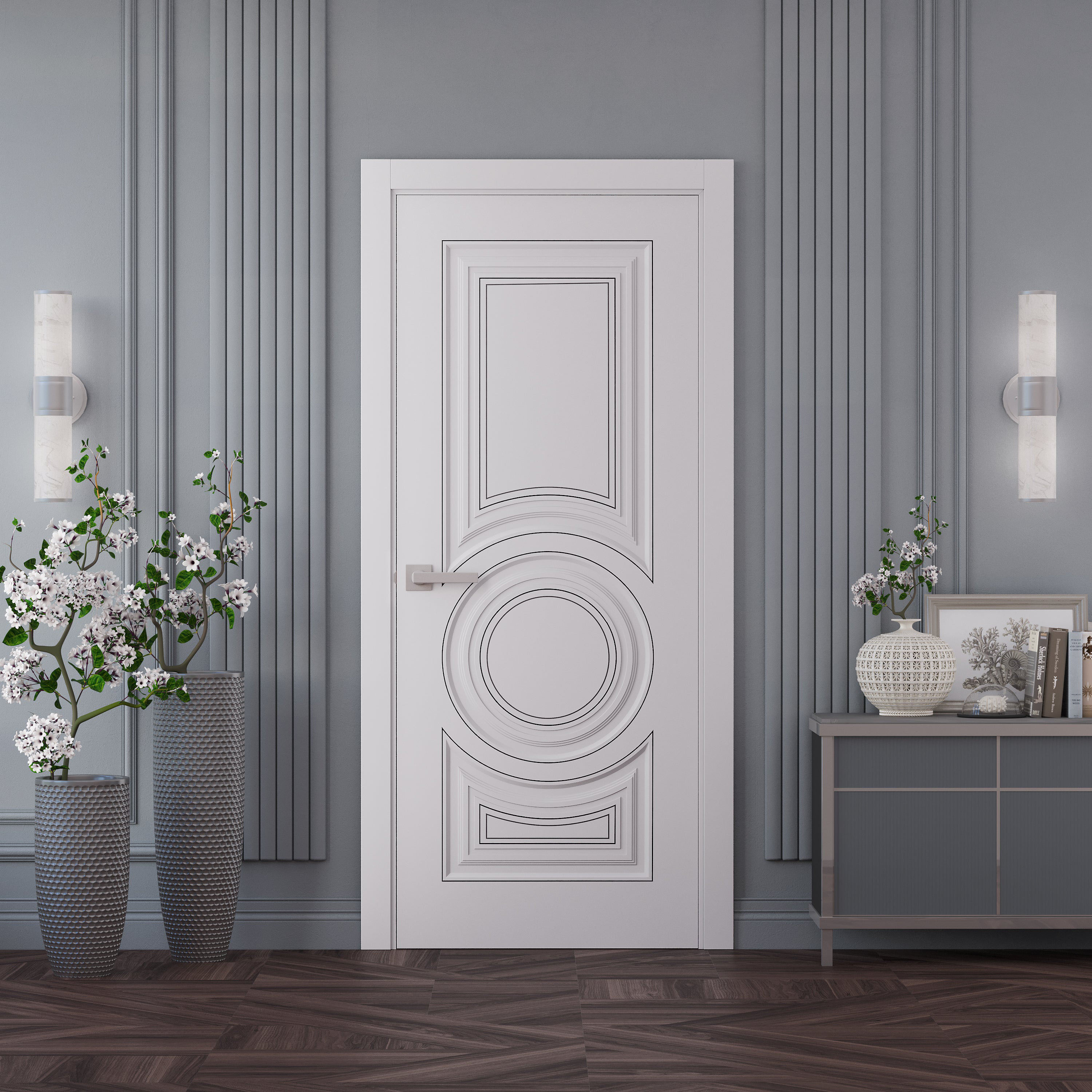SARTODOORS Interior Door | IMPERIAL 1855 White Enamel | Single Regular ...