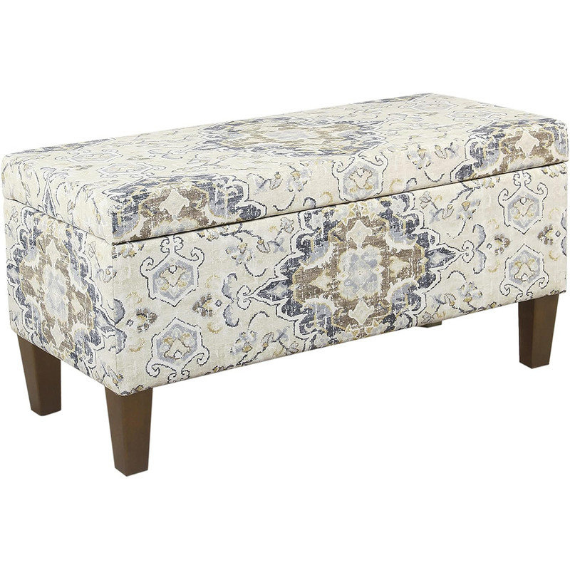 Bungalow Rose Ottomon Upholstered Rectangular Storage Ottoman Bench ...