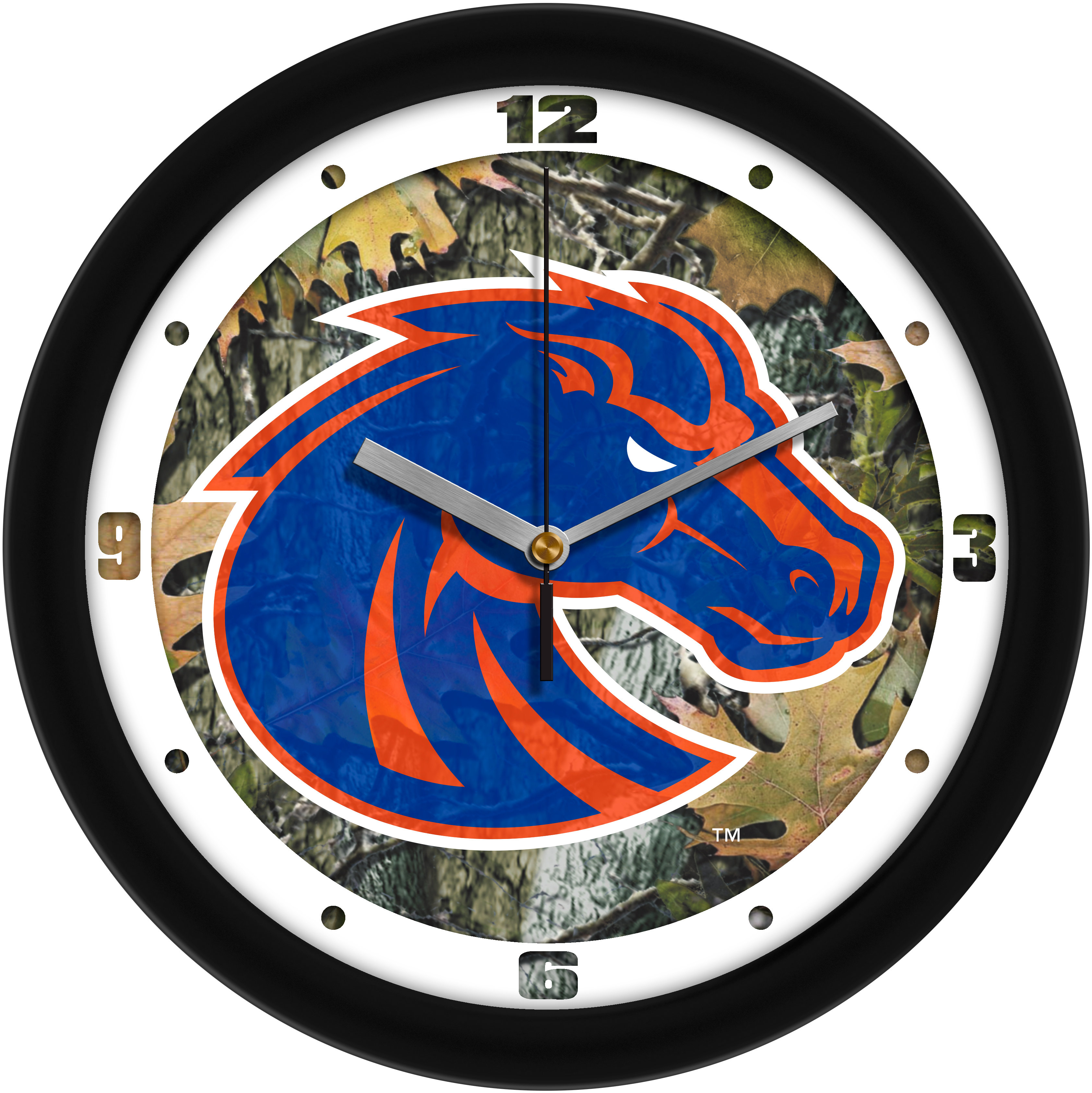 Sun Time Boise State Broncos Camo Wall Clock | Wayfair