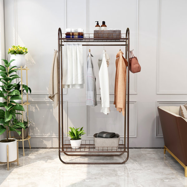 Rebrilliant Rinehart 32.9" W Garment Rack & Reviews | Wayfair