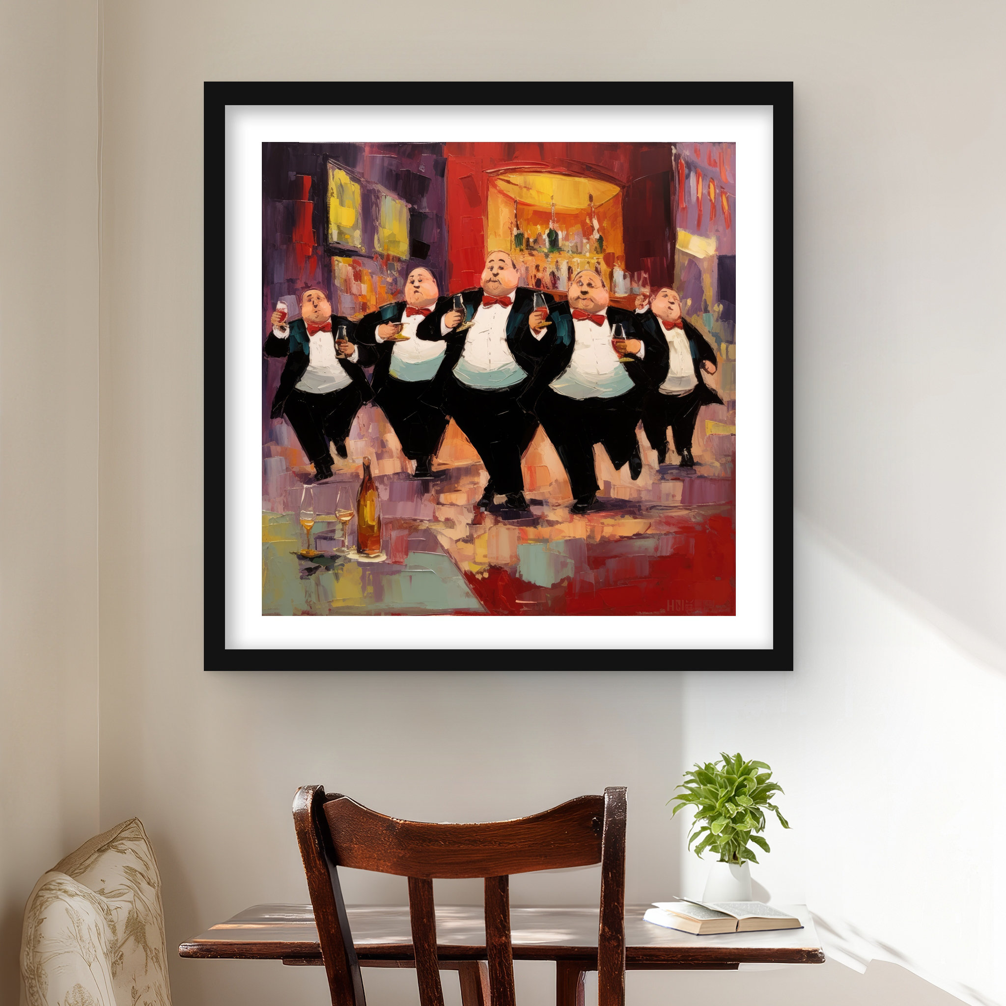 Lark Manor™ Distinguished Waiters - Gastronomy Food Framed Print Decor ...
